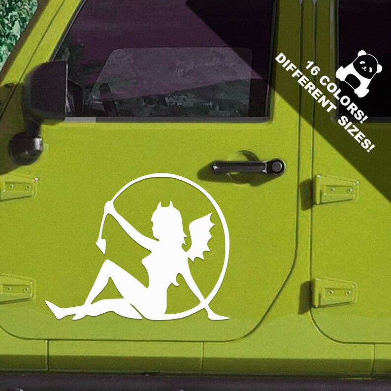 Devil Girl Car Vinyl Decal She Devil Window or Bumper Vinyl | Etsy