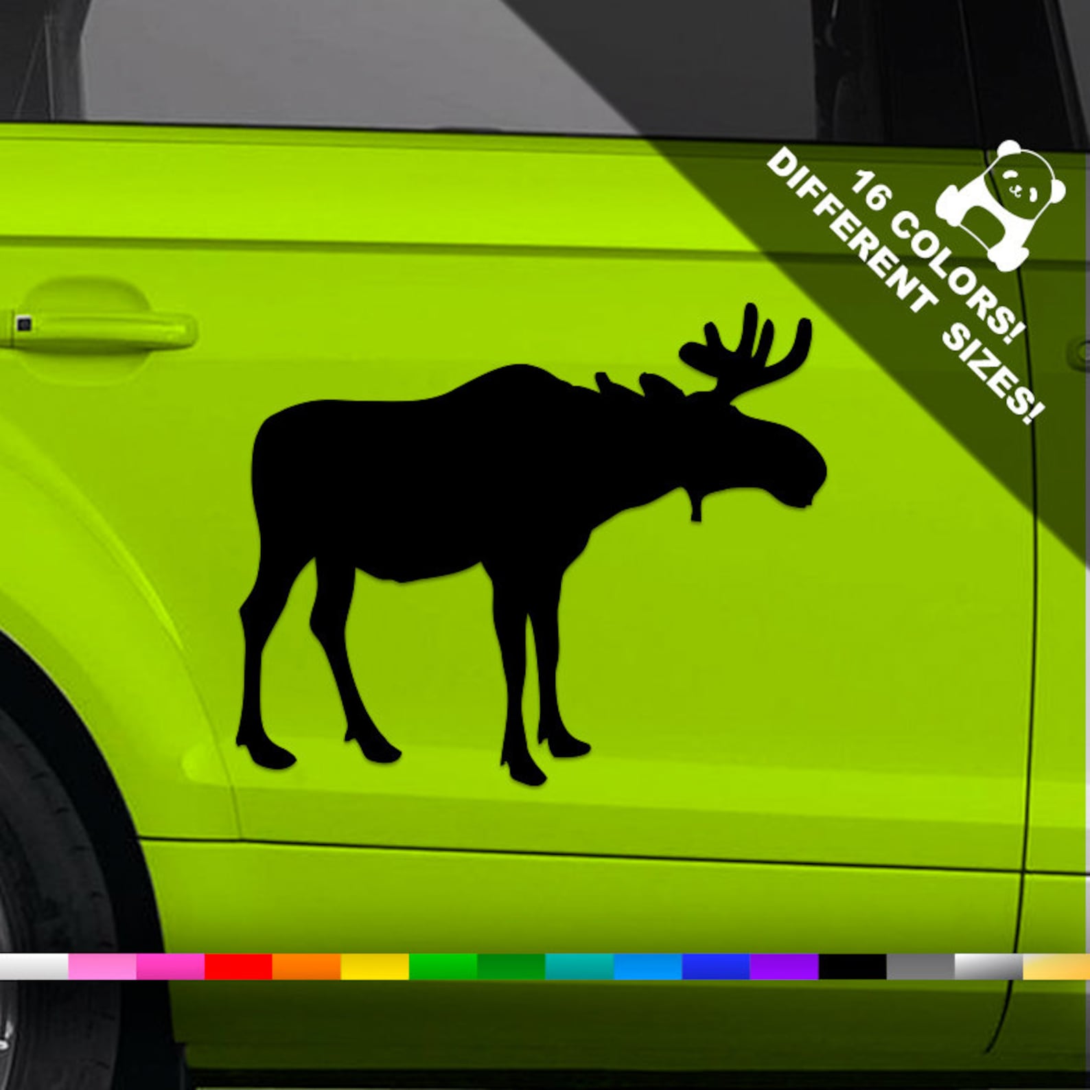 Moose Car Vinyl Decal Elk Truck Or Bumper Vinyl Sticker | Etsy