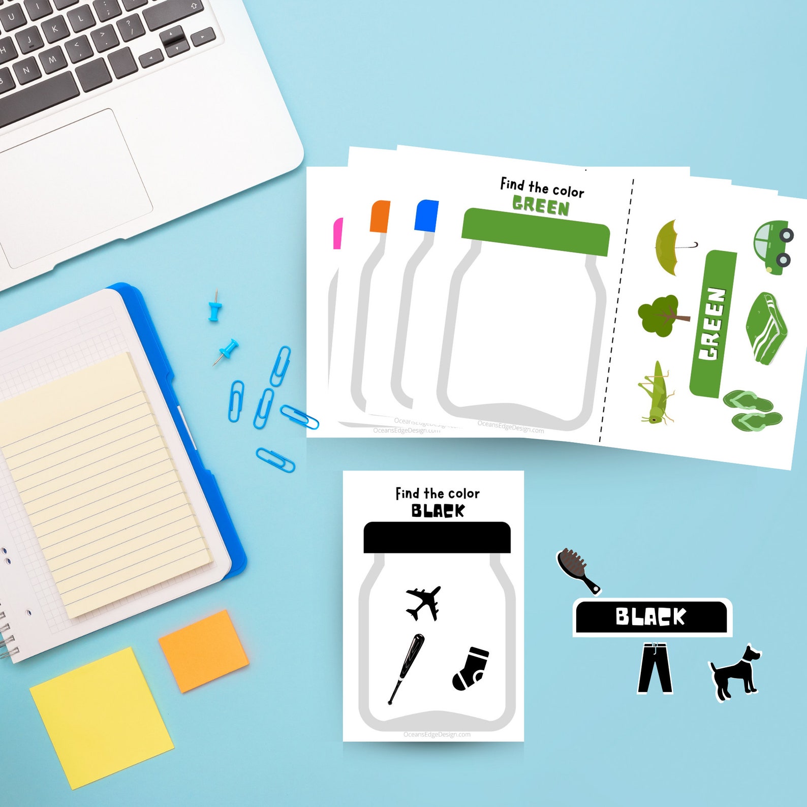 MONTESSORI COLOR ACTIVITY Color Matching Activity Digital | Etsy