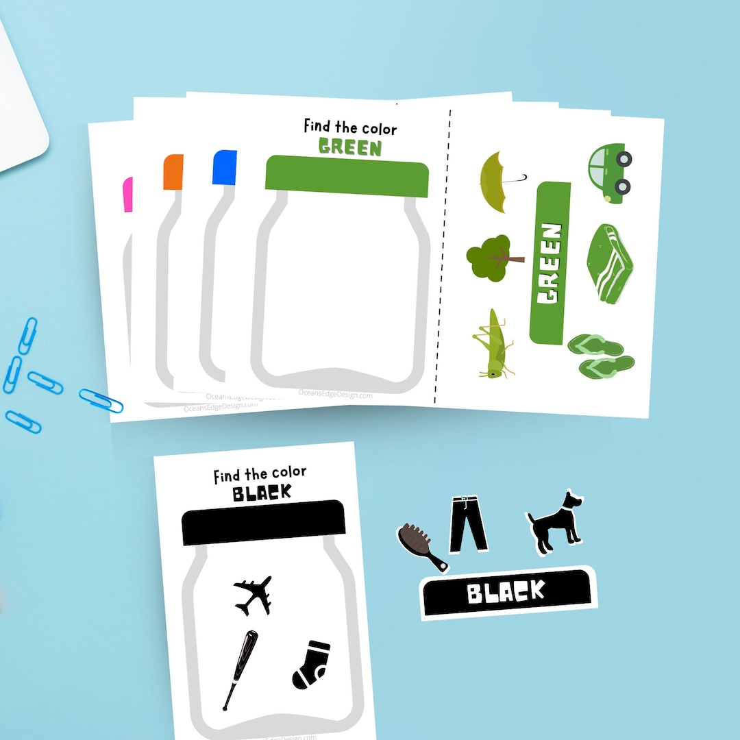 MONTESSORI COLOR ACTIVITY - Color Matching Activity Digital Download ...