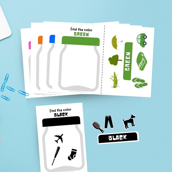 MONTESSORI COLOR ACTIVITY Color Matching Activity Digital | Etsy