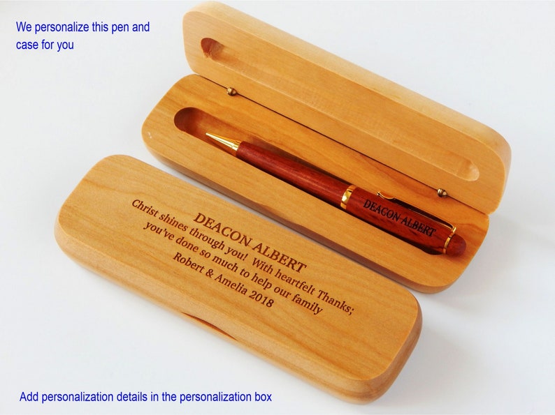 Personalized Deacon Gift: Ordained Minister Engraved Wood Pen - Etsy