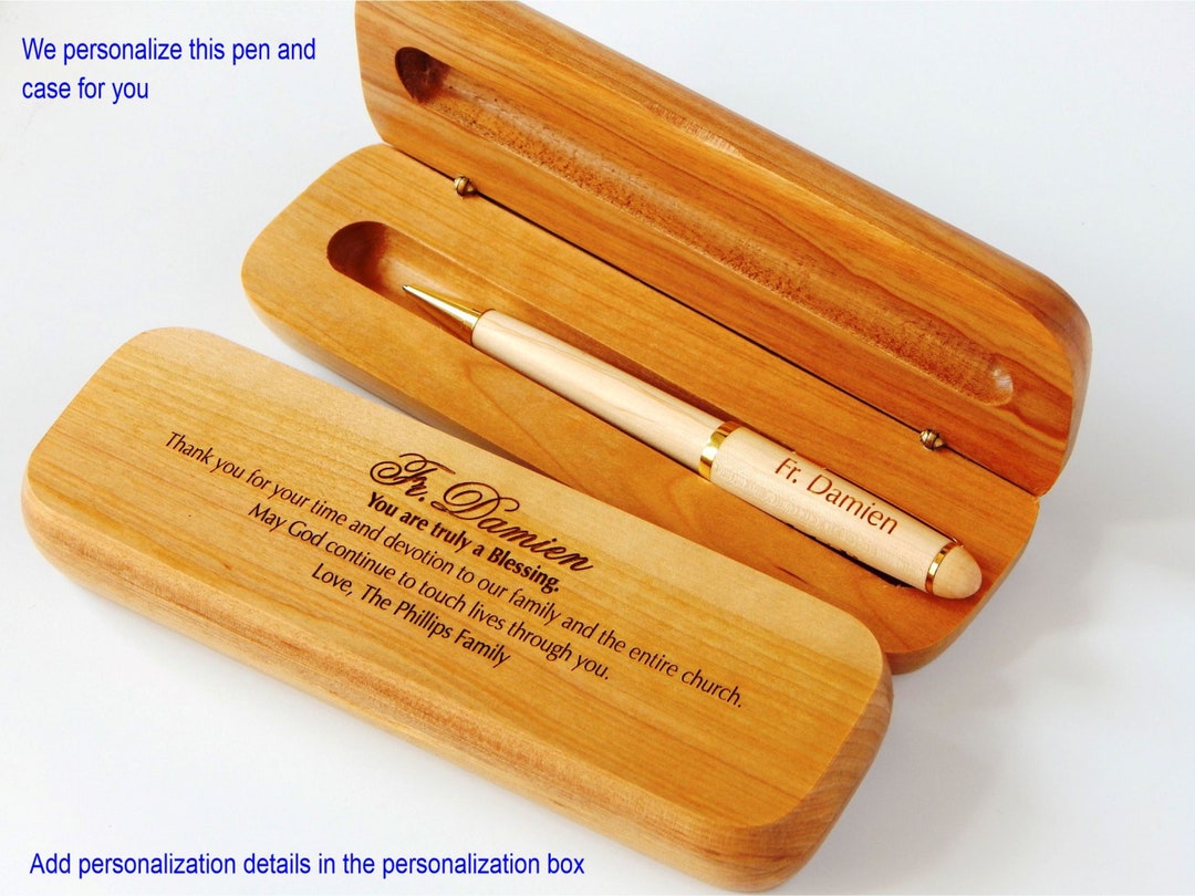 Priest Ordination Gift | Custom Wood Pen Gifts for Pastor ...