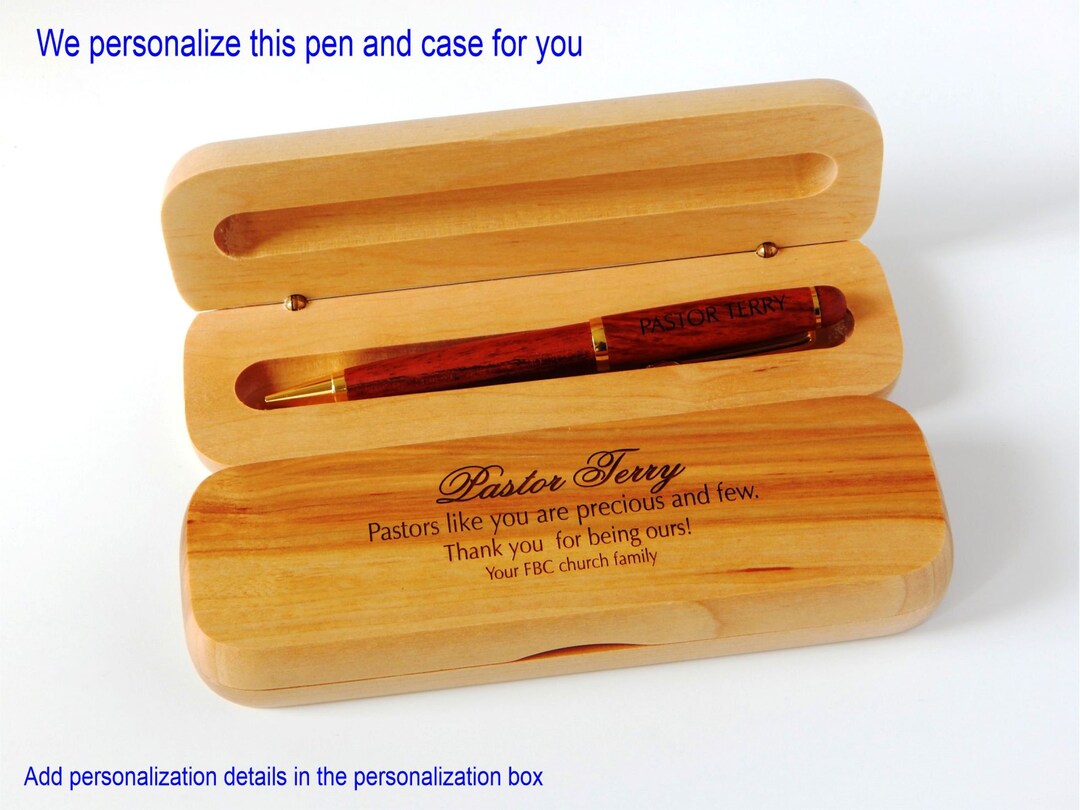 Custom Engraved Wood Pen for Pastor: Personalized Priest Gift - Etsy
