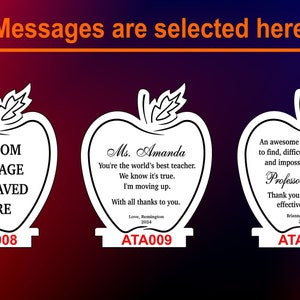 Personalized Teacher Gifts Gift for Teacher Apple End of Year Plaque ...