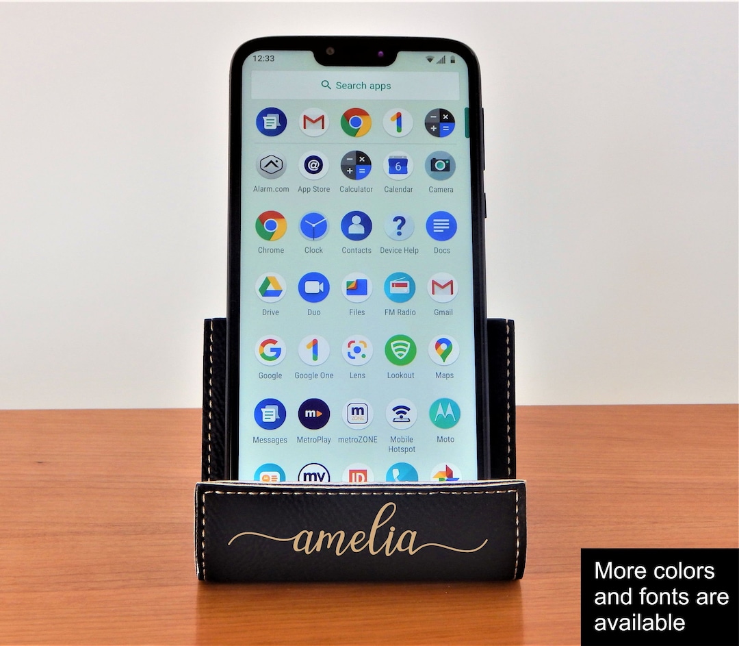 Engraved Cell Phone Stand for Desk: Custom Tablet Holder - Etsy