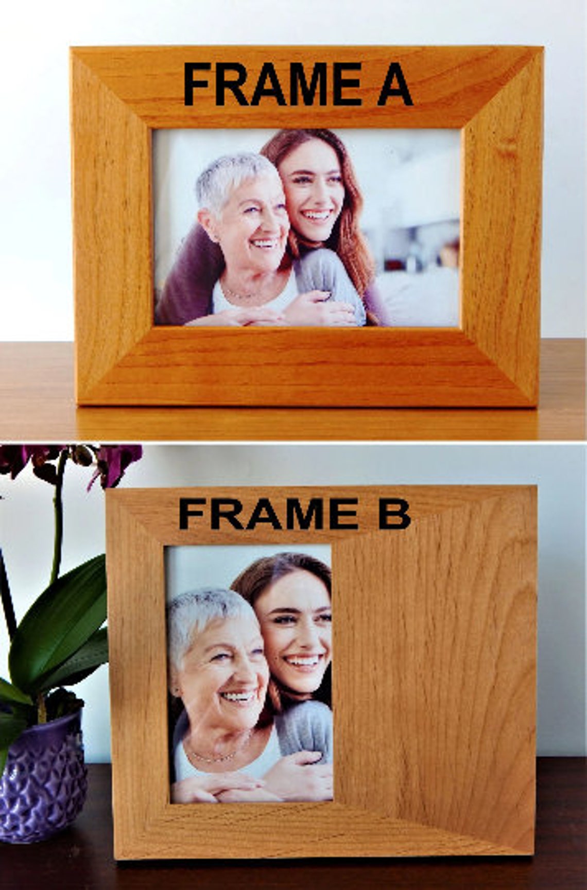 Engraved Picture Frames Custom Photo Frame Gift for Wedding | Etsy