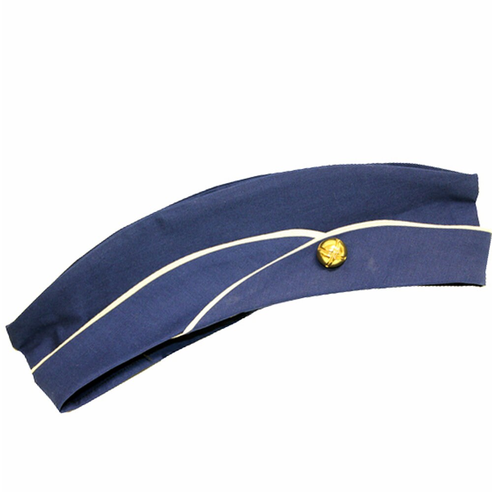 Side Cap Blue Side Cap Black Army Navy Vintage Rockabilly - Etsy