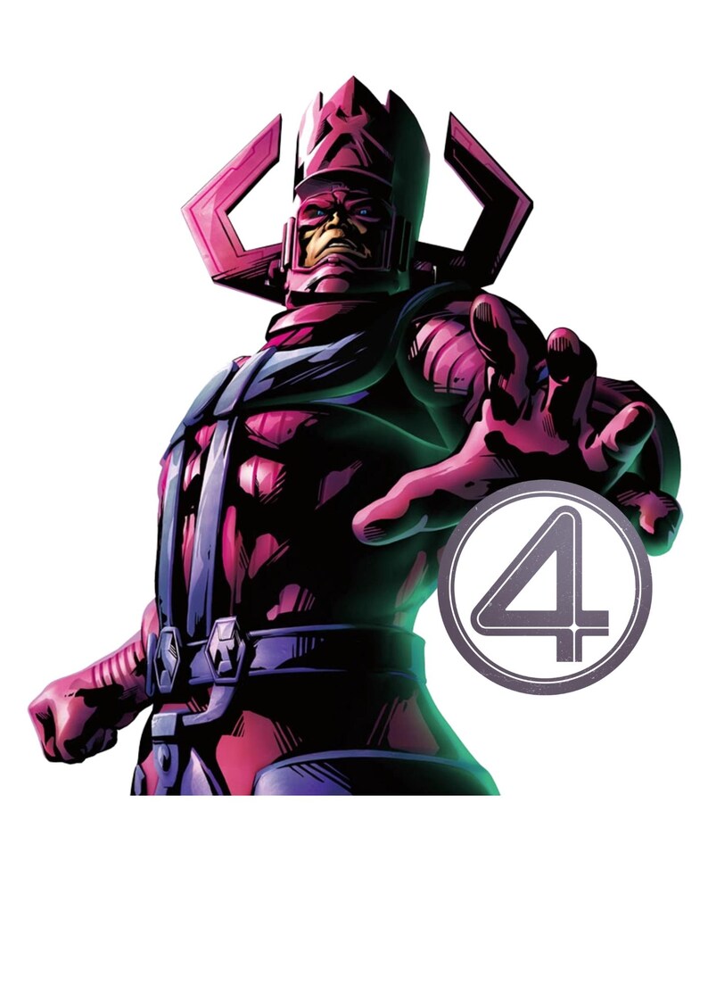 Galactus Grabbing Fantastic Four Logo -design for T-shirt - Etsy