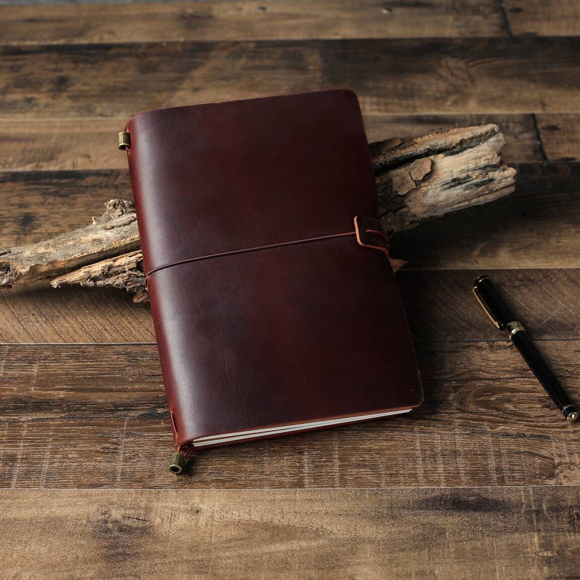 Personalized Leather Journal Notebook, Vintage Rustic Leather ...
