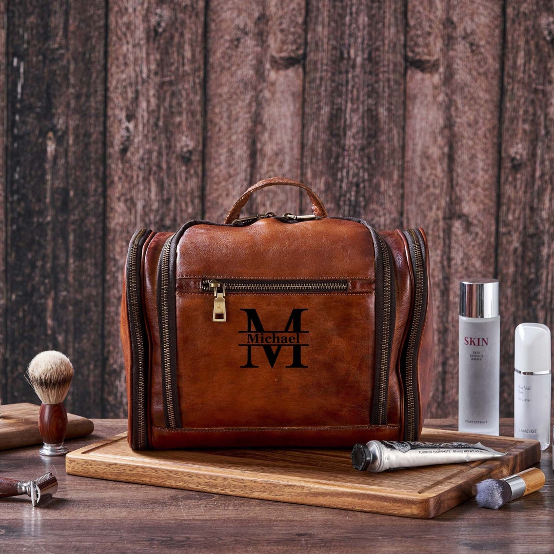 Groomsmen Gifts Hanging Toiletry Bag Personalized Large Men's Wash Bag ...