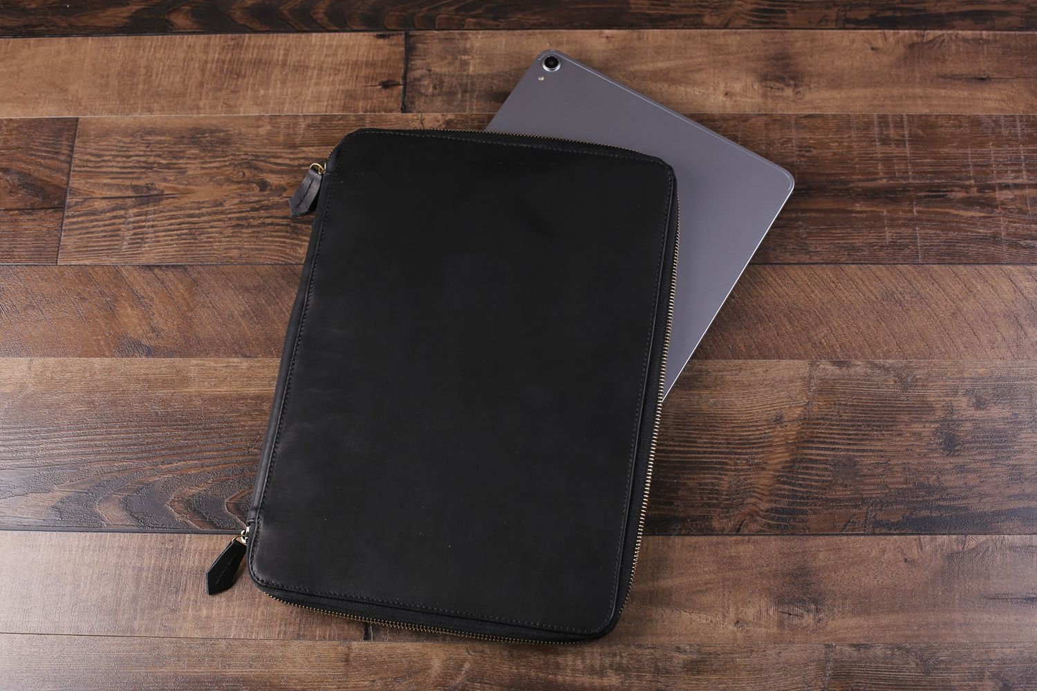 Large Personalized Leather Travel Wallet for Ipad Pro | Etsy