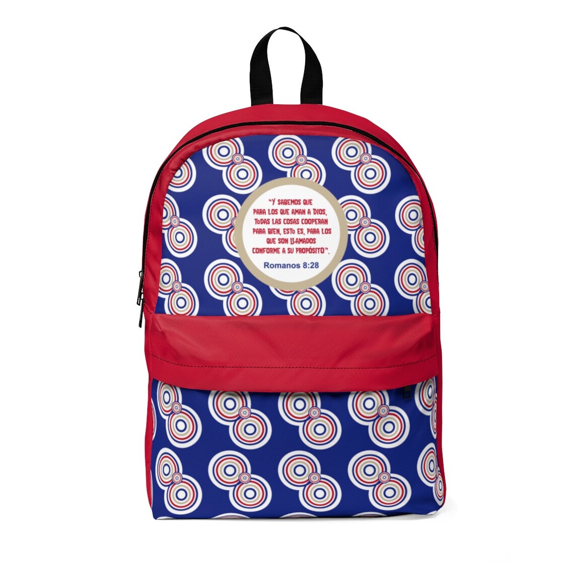 Blue-red Backpack. for Good /blue-red Backpack. for Good. - Etsy