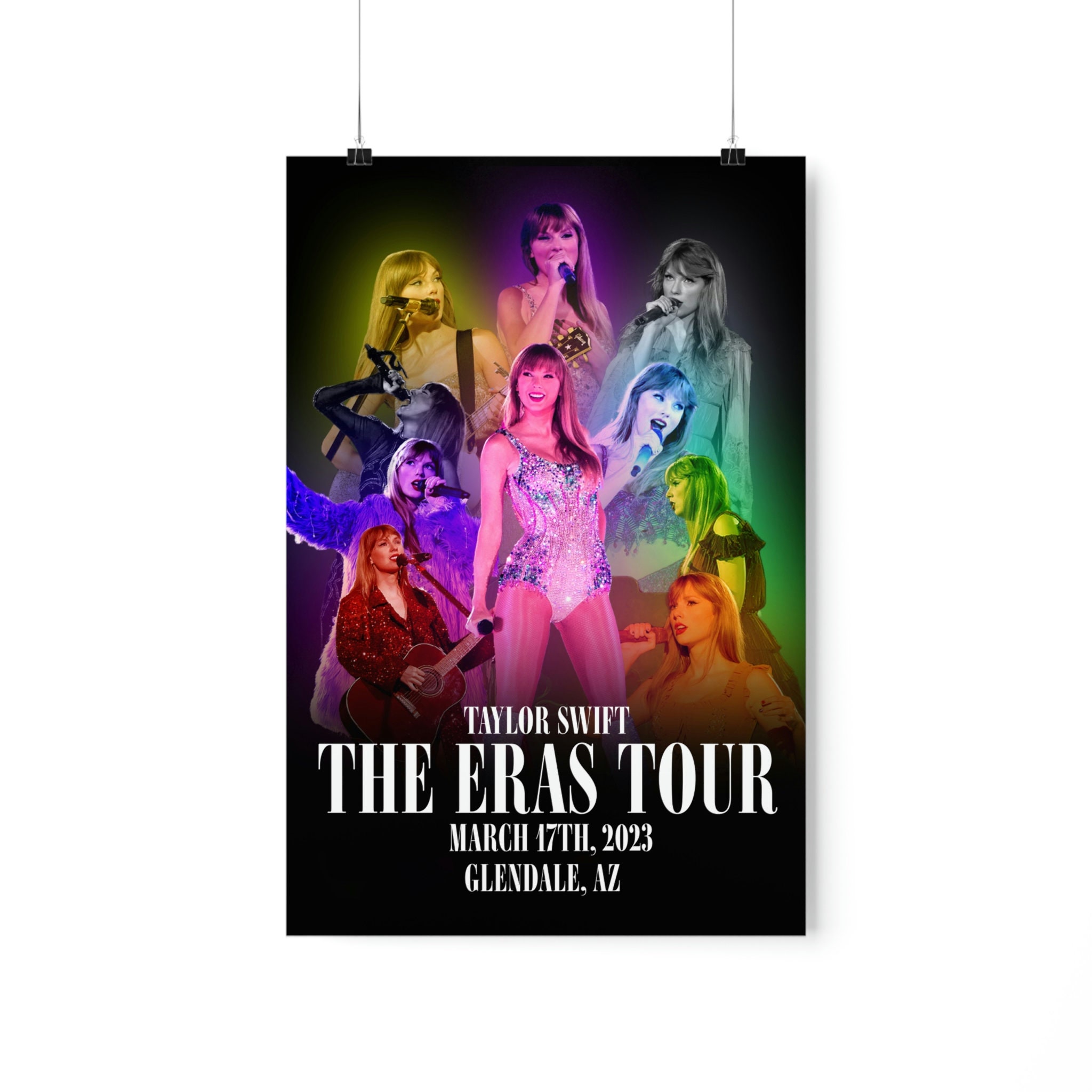 The Eras Tour Poster, Glendale Arizonna Night One Poster, Eras Tour ...