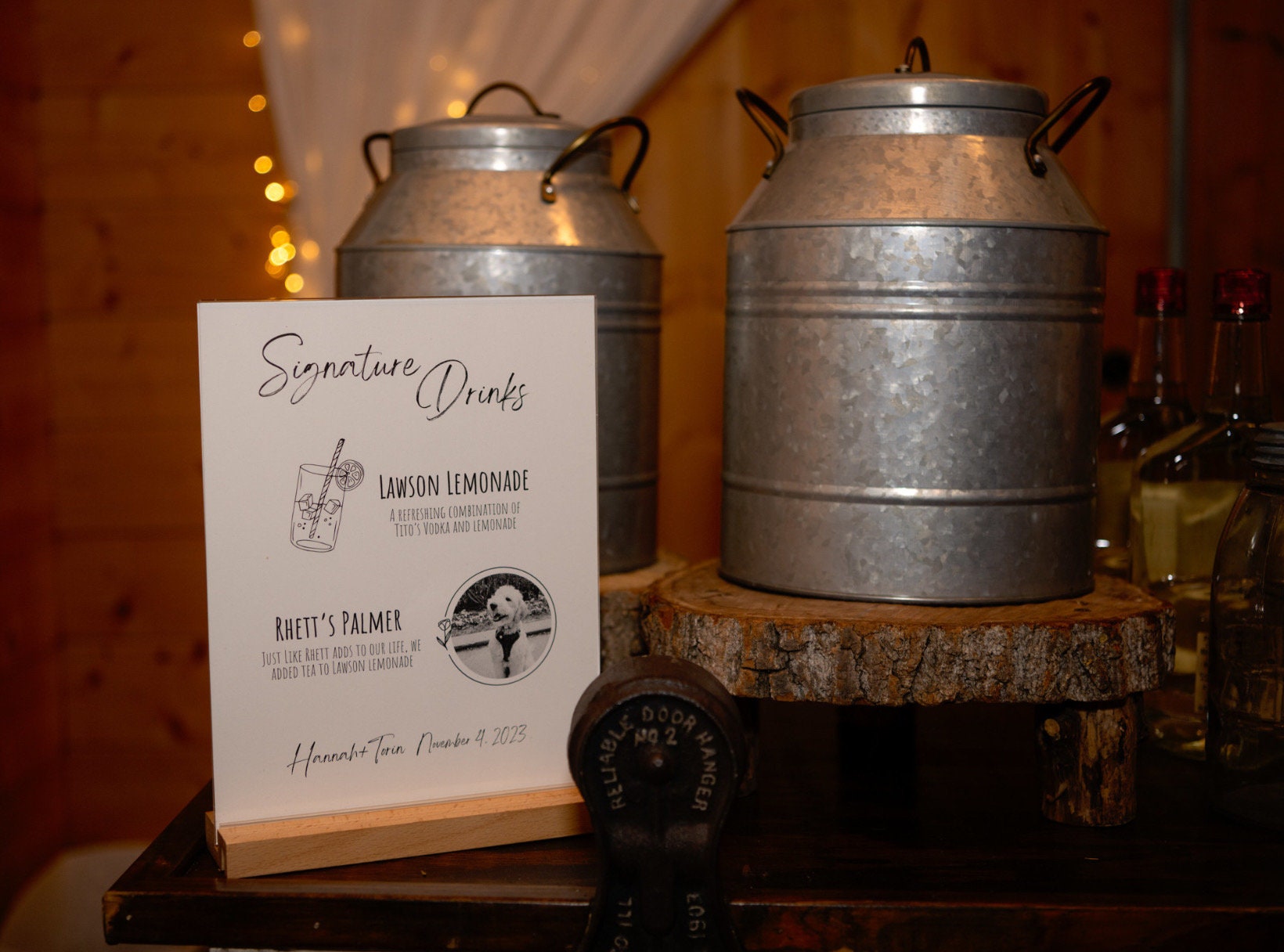 Signature Drink Sign, Pet Signature Drink Sign, Wedding Drink Signage ...