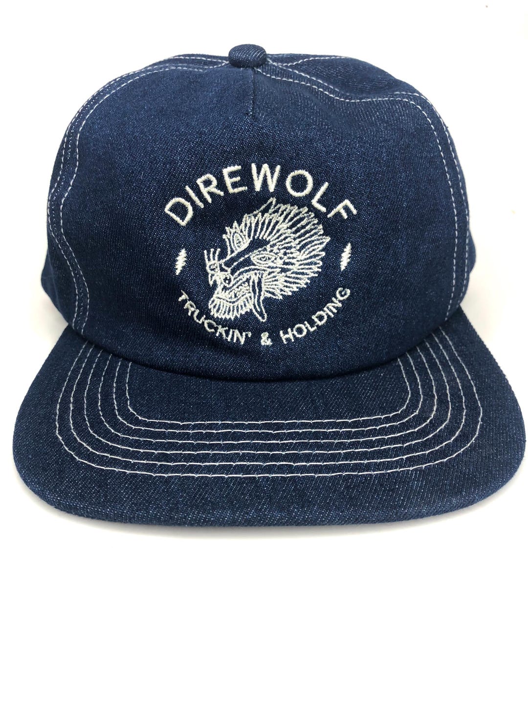 GRATEFUL DEAD Direwolf Denim Hat Cap - Etsy