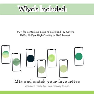 Green Watercolor Instagram Highlight Covers: 32 Ready-to-use Icons ...