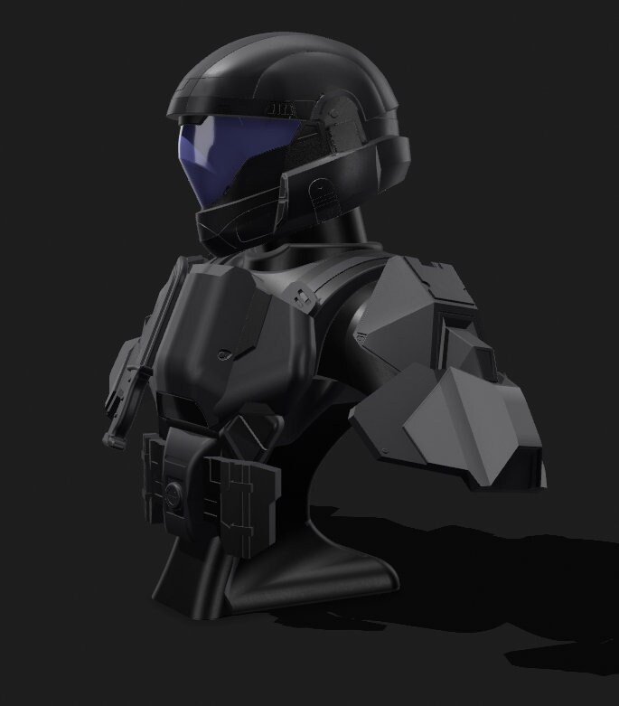 Halo 3 ODST Inspired Bust Buck Digital File - Etsy