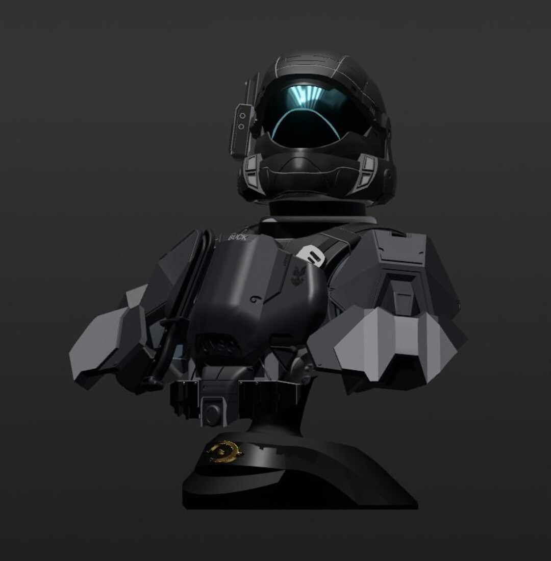 Halo Inspired 1/2 Scale Bust - ODST Buck - 3d Model - Digital Download ...