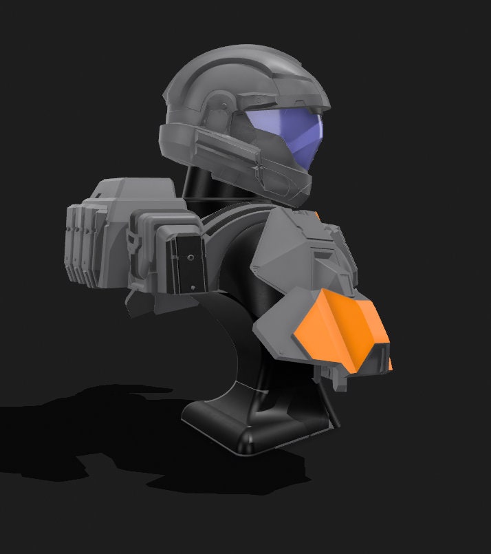 Halo 3 ODST Inspired Bust Dutch Digital File - Etsy