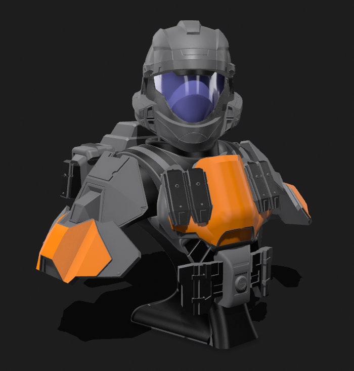 Halo 3 ODST Inspired Bust Dutch Digital File - Etsy