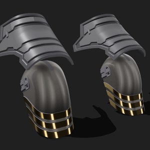 Halo Inspired UNSC Officer Shoulder Pauldron - 3D Model - Digital File ...