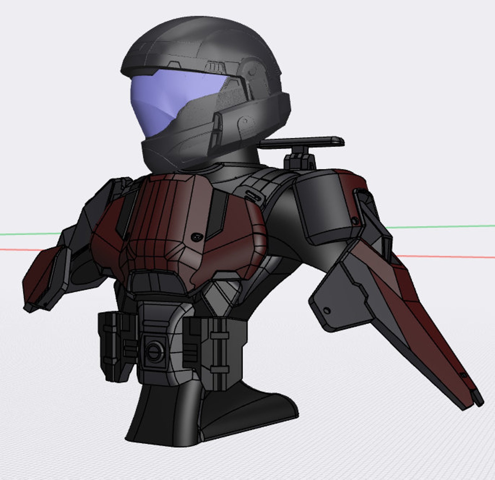 Halo 3 ODST Inspired Bust Mickey Digital File - Etsy