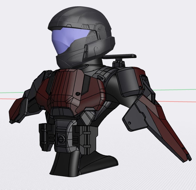 Halo 3 ODST Inspired Bust Mickey Digital File - Etsy