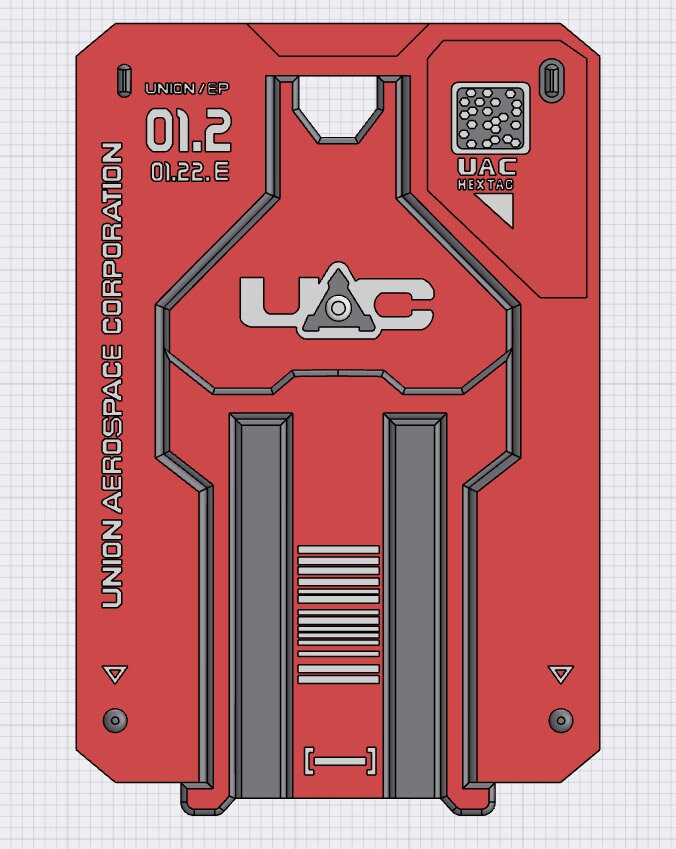 DOOM Inspired Keycard - 3D Model - Digital File - Etsy UK