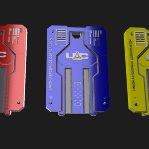 DOOM Inspired Keycard - 3D Model - Digital File - Etsy