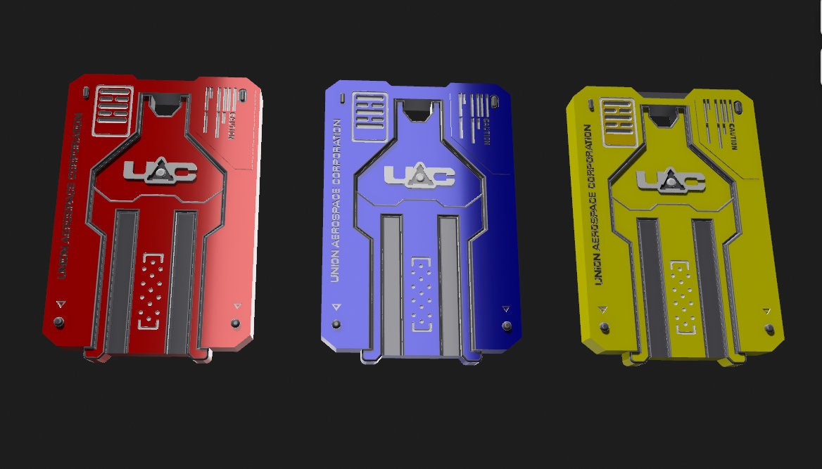 DOOM Inspired Keycard - 3D Model - Digital File - Etsy