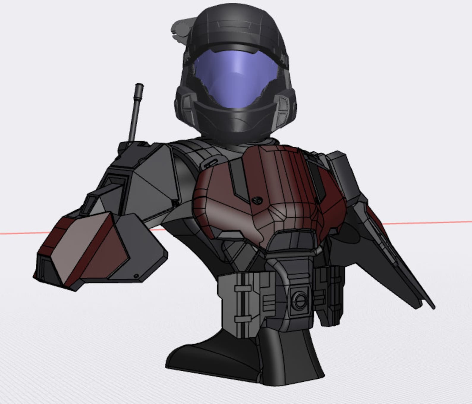 Halo 3 ODST Inspired Bust Mickey Digital File - Etsy