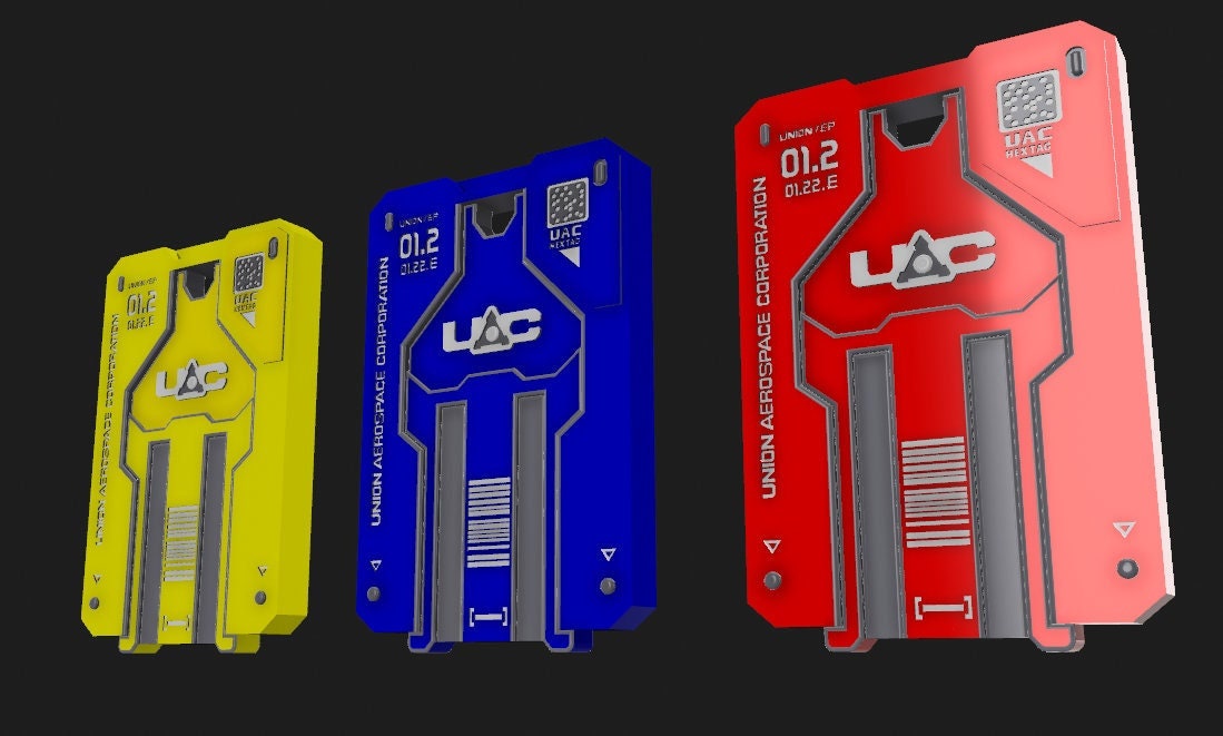 DOOM Inspired Keycard - 3D Model - Digital File - Etsy UK