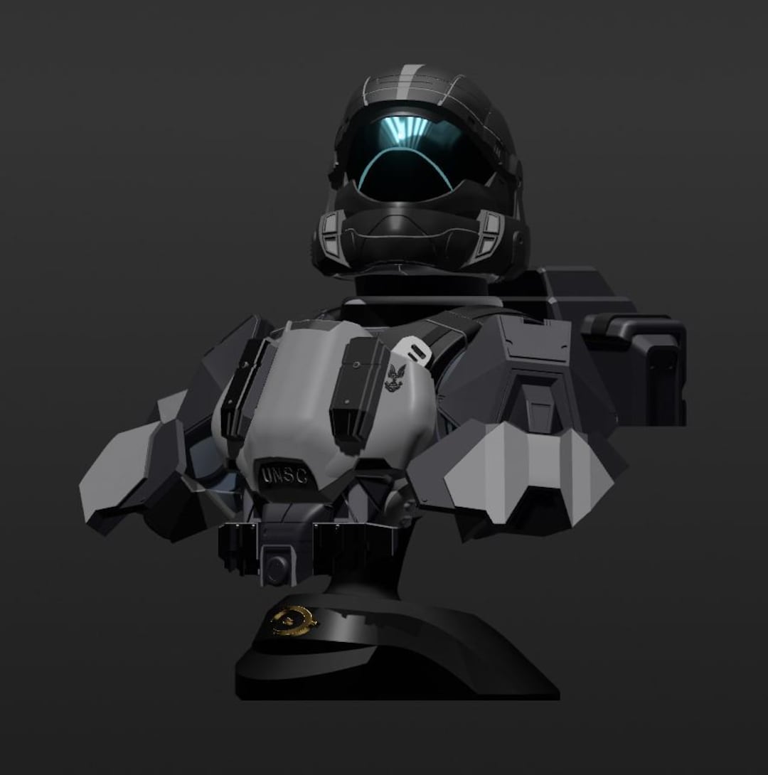 Halo Inspired 1/2 Scale Bust - ODST Rookie - 3d Model - Digital File - Etsy