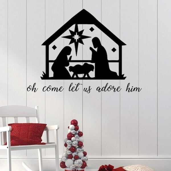 Vinyl Nativity - Etsy