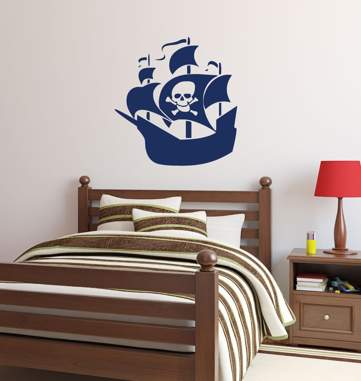 Customvinyldecor Pirate Ship Wall Decal Personalized | Etsy