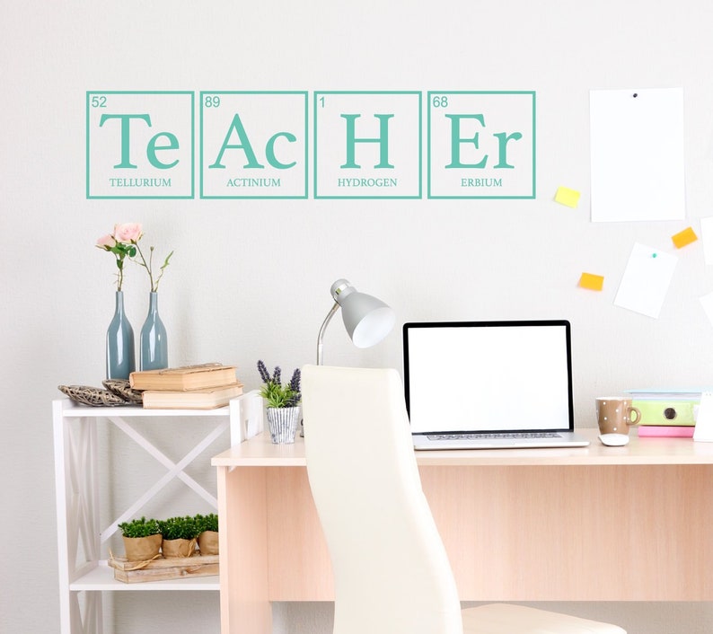 Wall Decal for Teachers Teacher Periodic Table Decor - Etsy