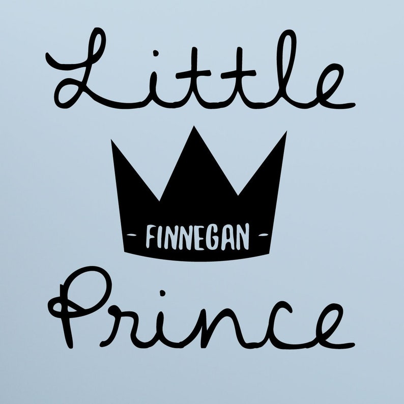 Nursery Wall Decal the Little Prince Personalized Vinyl Wall - Etsy