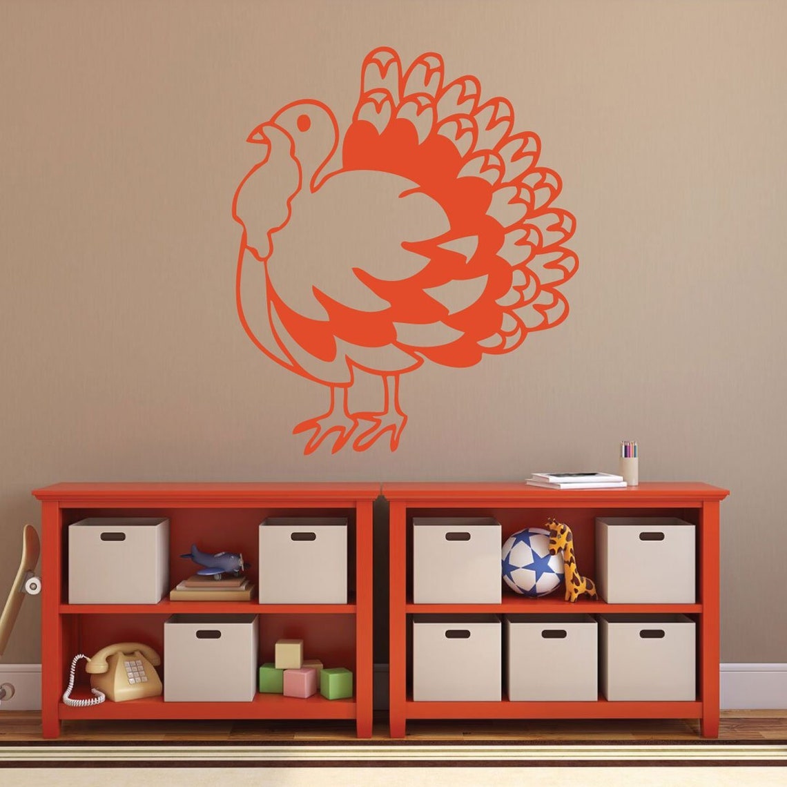 Thanksgiving Turkey Turkey Wall Decals Thanksgiving - Etsy
