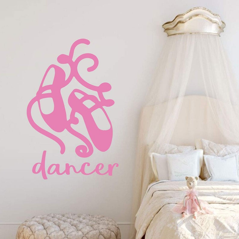 Ballet Dancers Shoeswith Personalized Vinyl Decal for Girls | Etsy