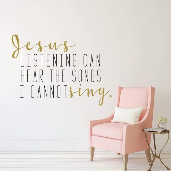 Christian Wall Art Jesus Listening Can Hear the Songs I | Etsy