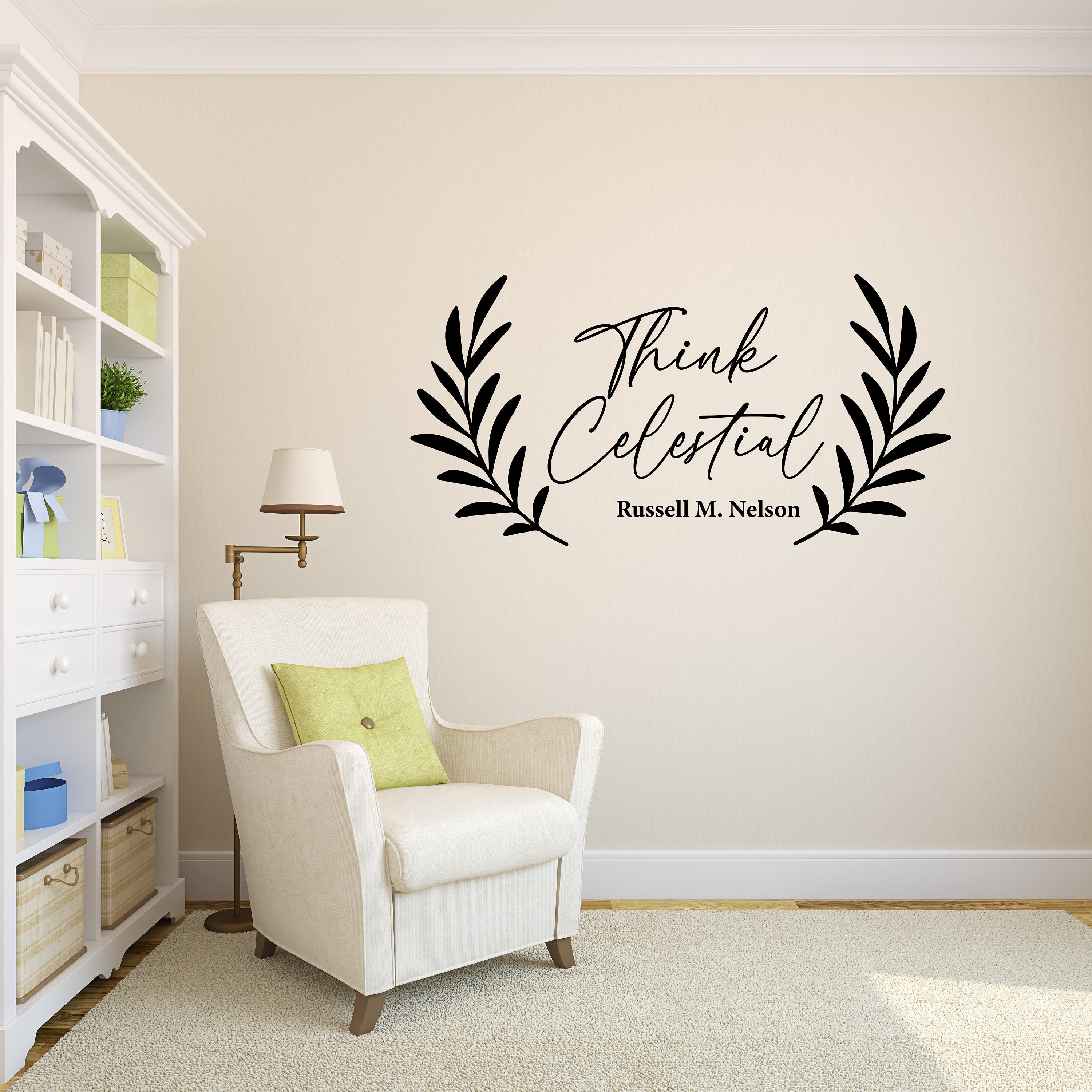 Think Celestial Wall Decal, General Conference Wall Decor, Wall Decor ...