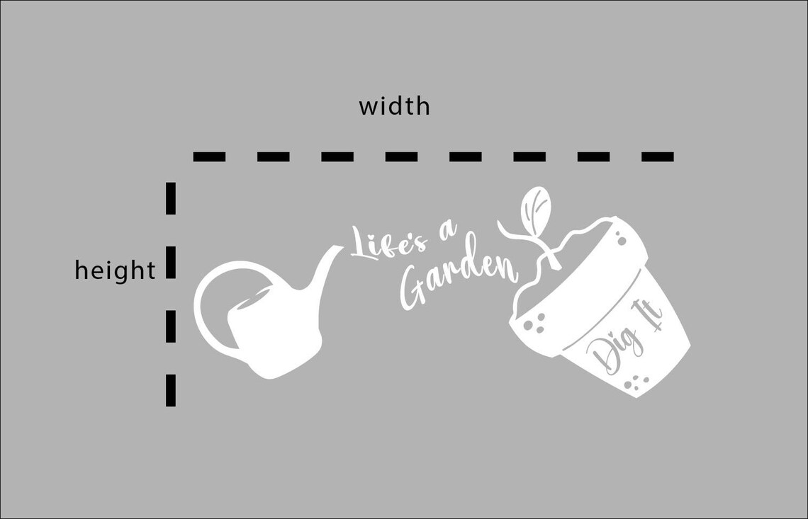 Life's a Garden Dig It Vinyl Decal - Gardening Car Decal, Laptop ...