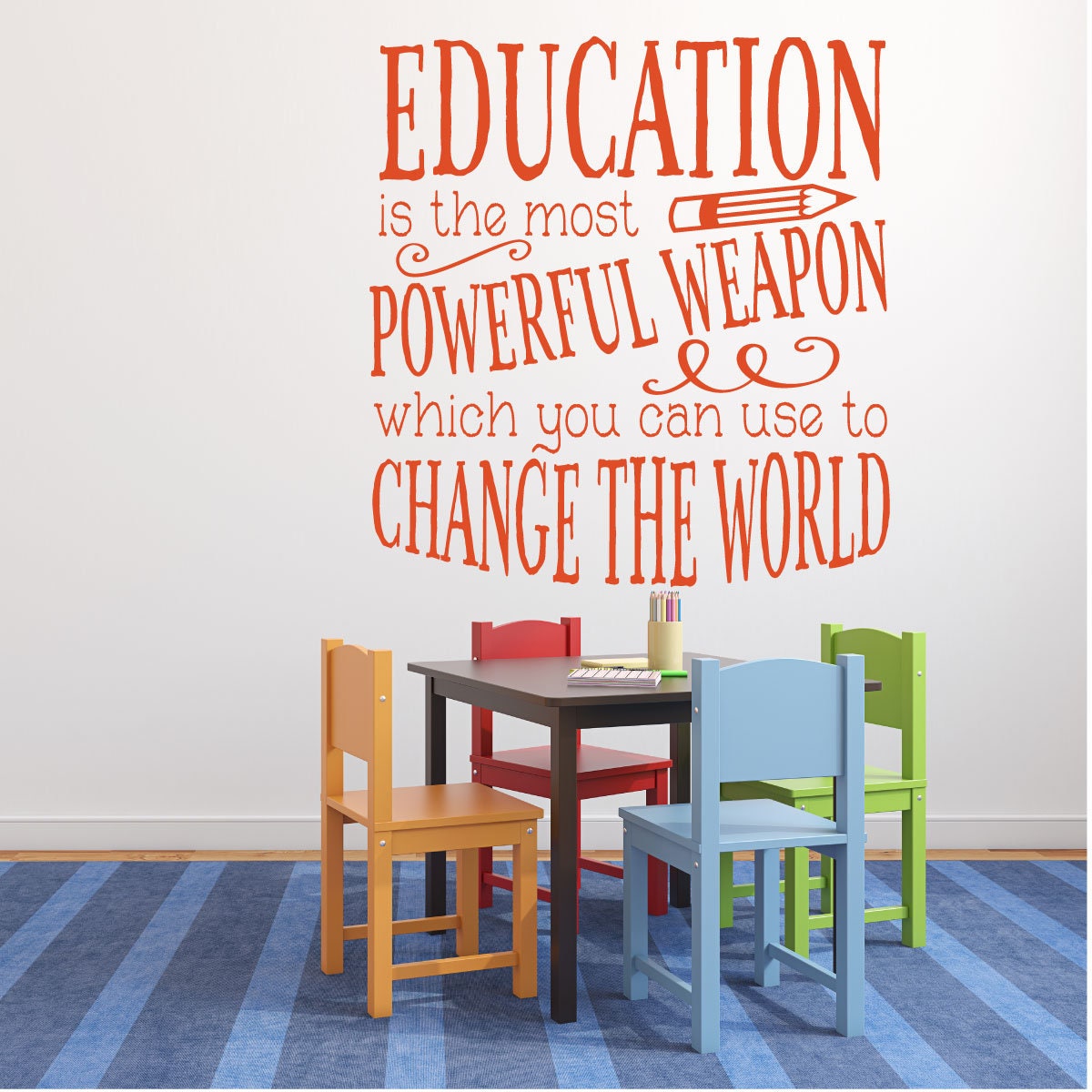 Classroom Decorations Education is the Most Powerful Vinyl | Etsy