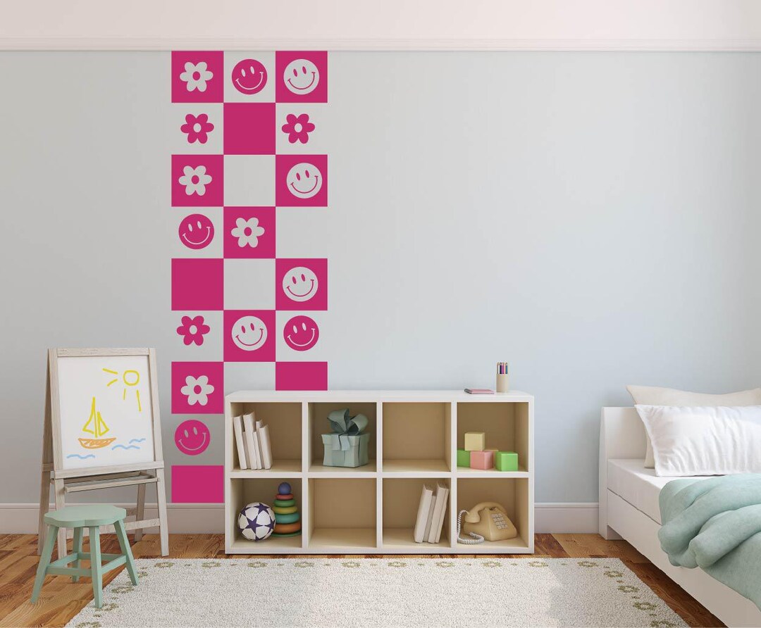 Checkered Square With Cutout Vinyl Decal Stickers - Etsy