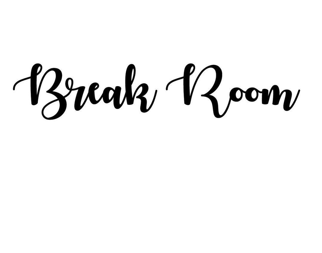 Break Room - Vinyl Lettering for Door or Window - Etsy
