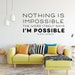 Audrey Hepburn Quote Decal - Nothing is Impossible - Inspirational ...