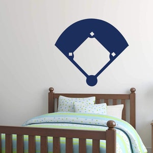 Baseball Wall Decals Baseball/softball Field Sticker Design for Kids ...