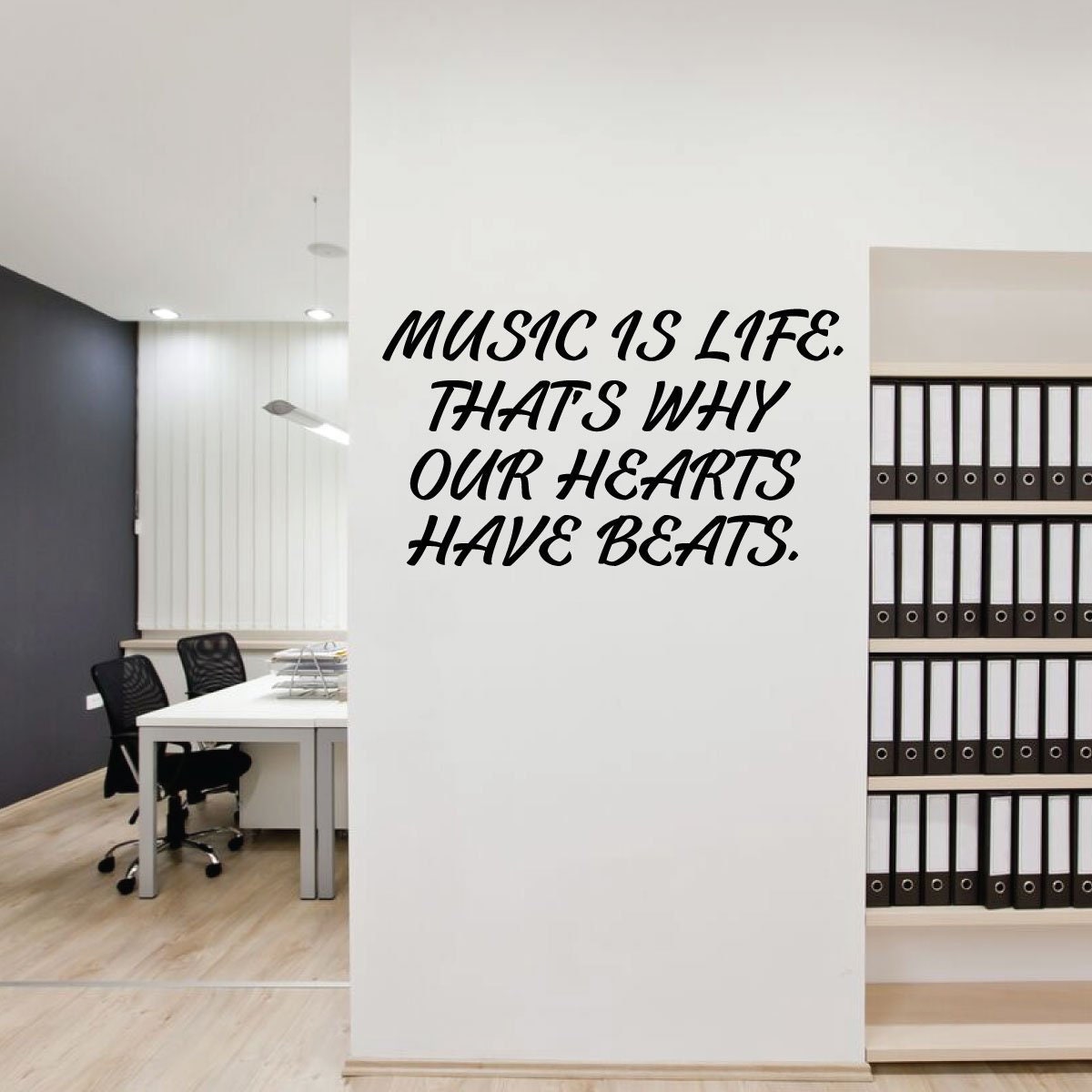 Music Quote Wall Decal Music is Life Musician Gifts for - Etsy