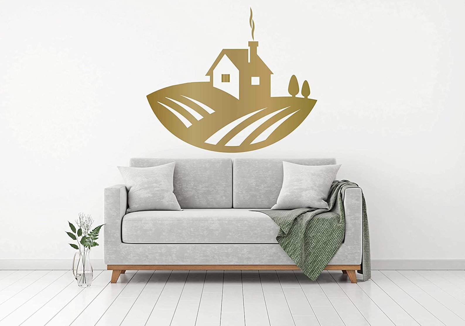 Farm House Wall Decal | Removable Vinyl Sticker for Home, Family Room ...